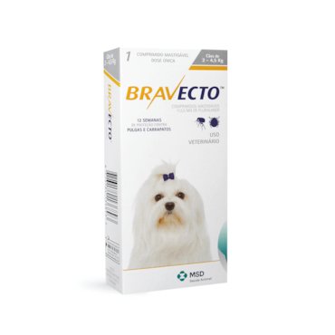 Bravecto Antipulgas para Cães de 4,5 a 10kg