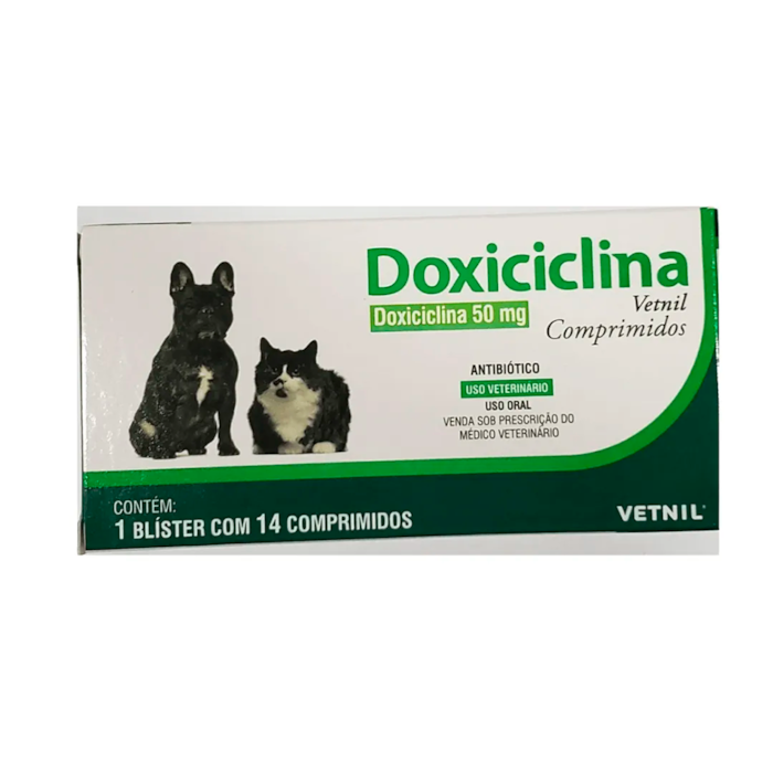 Doxiciclina Vetnil Comprimidos 50 mg 14 Comprimidos – Antibiótico de ...