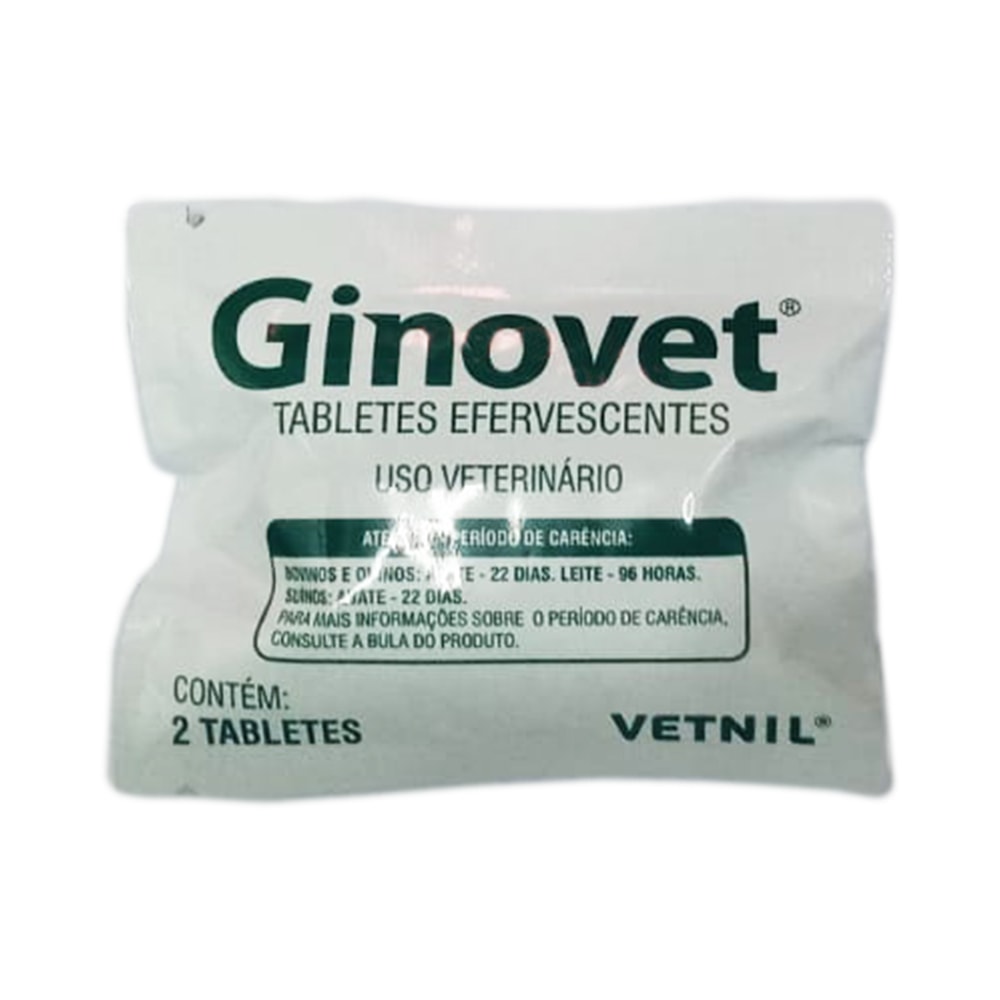 Ginovet Efervescente 2 Tabletes Vetnil