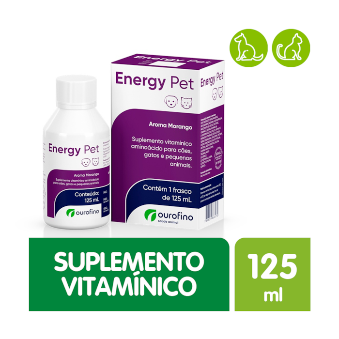 Suplemento Energy Pet Ourofino para Cães e Gatos 125ml Com o Melhor ...