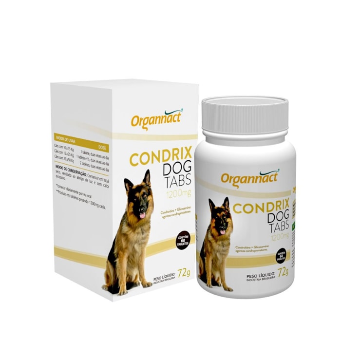 Suplemento Organnact Condrix Dog Tabs 1200mg