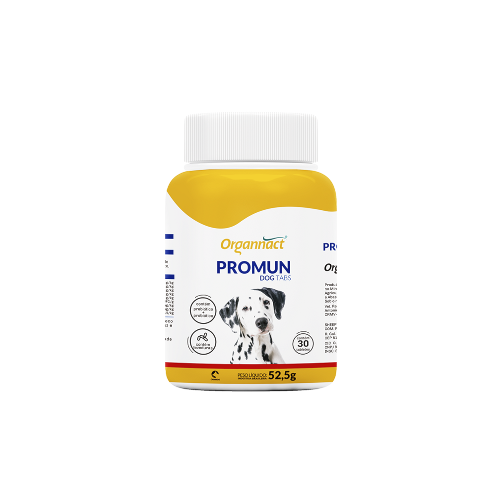 Suplemento Organnact Promun Dog Tabs para Cães 52,5g Com o Melhor Preço ...