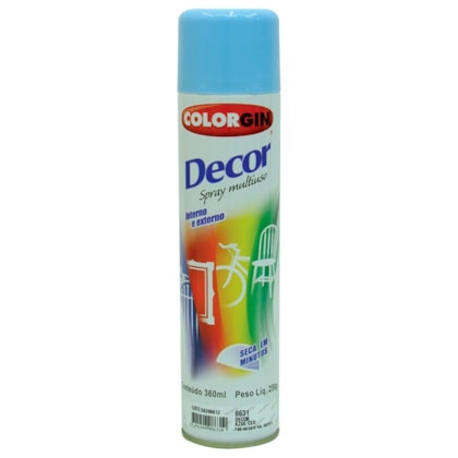 Tinta Spray Decor cor Azul Céu 360ml - Agrosolo